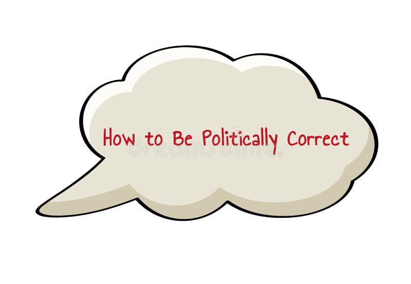 Politically Correct Speak Bubble Stock Vector - Illustration of ethics ...