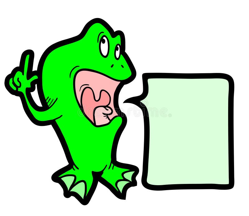 Speak frog stock illustration. Illustration of communication - 34376144