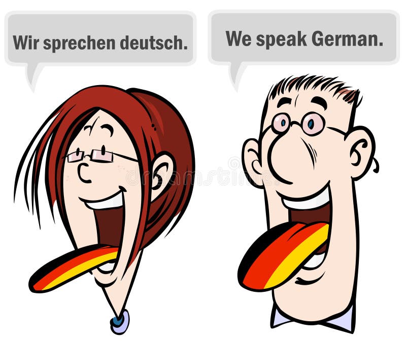 We speak German. stock illustration. Illustration of friendly - 28905009