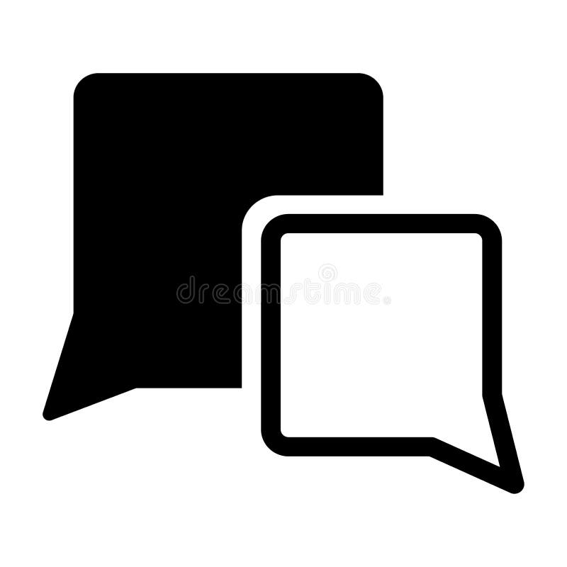 Speak Icon. Dialog, Chat Speech Bubble. Vector Illustration. Stock ...