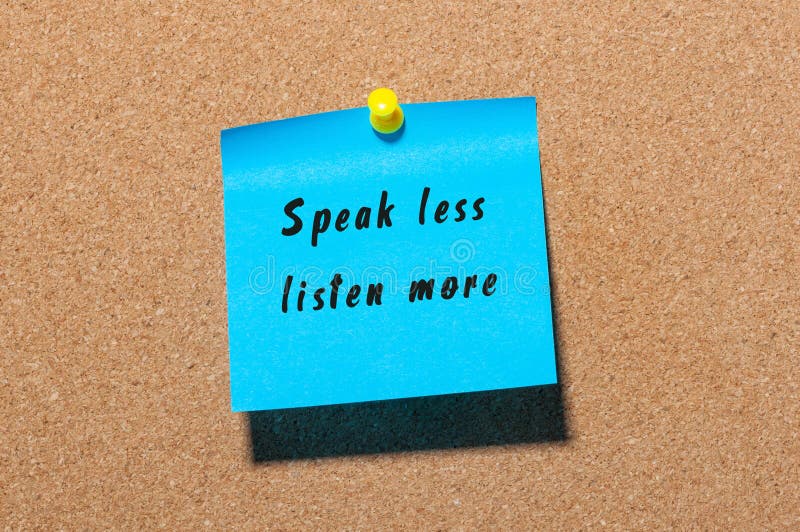 Listening Before Speaking