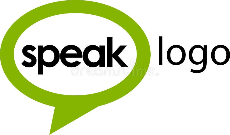 Speak Logo Template 1 stock vector. Illustration of design - 16494260