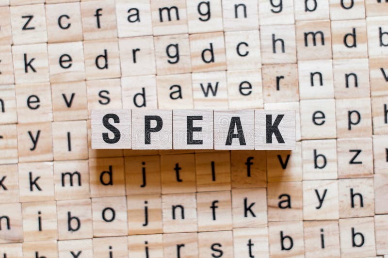 Speak word concept stock image. Image of communication - 142879391