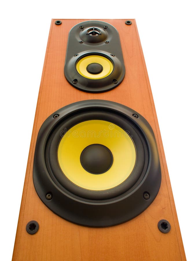 Loud speaker stock image. Image of chrome, isolated, entertainment ...