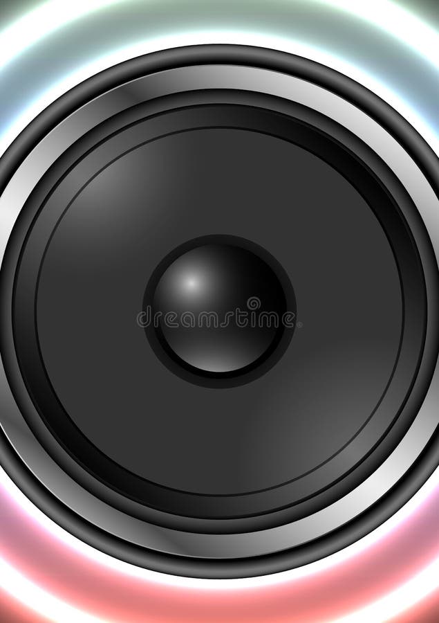 Speaker with Abstract Colorful Background Stock Vector - Illustration ...