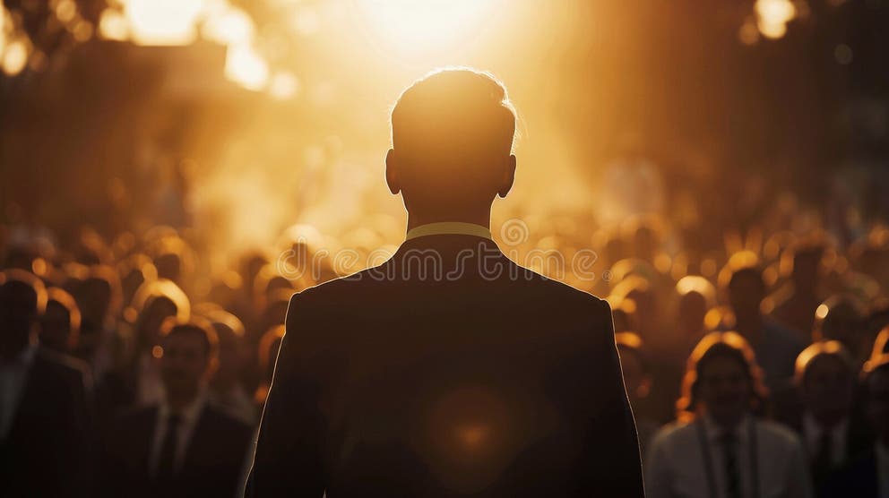 Man Addressing Crowd Stock Illustrations – 87 Man Addressing Crowd ...