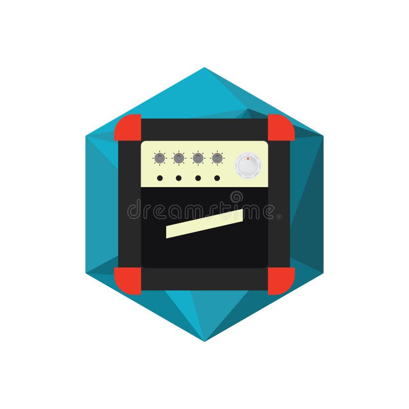 Speaker Amplifier. Vector Illustration Decorative Design Stock Vector ...