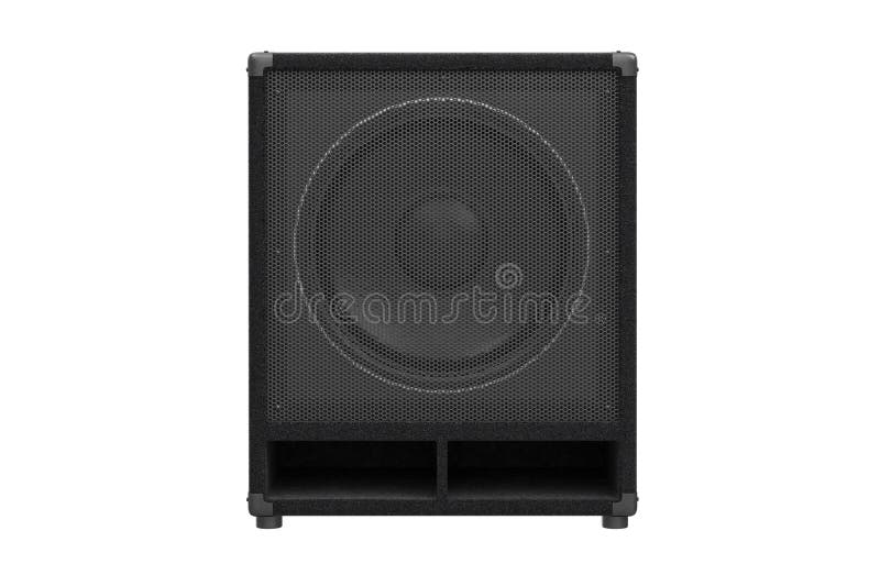Speaker Audio Black, Front View Stock Illustration - Illustration of ...