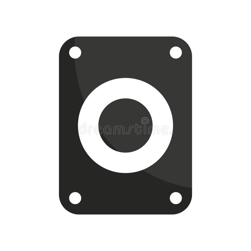 Speaker audio device icon stock illustration. Illustration of isolated ...