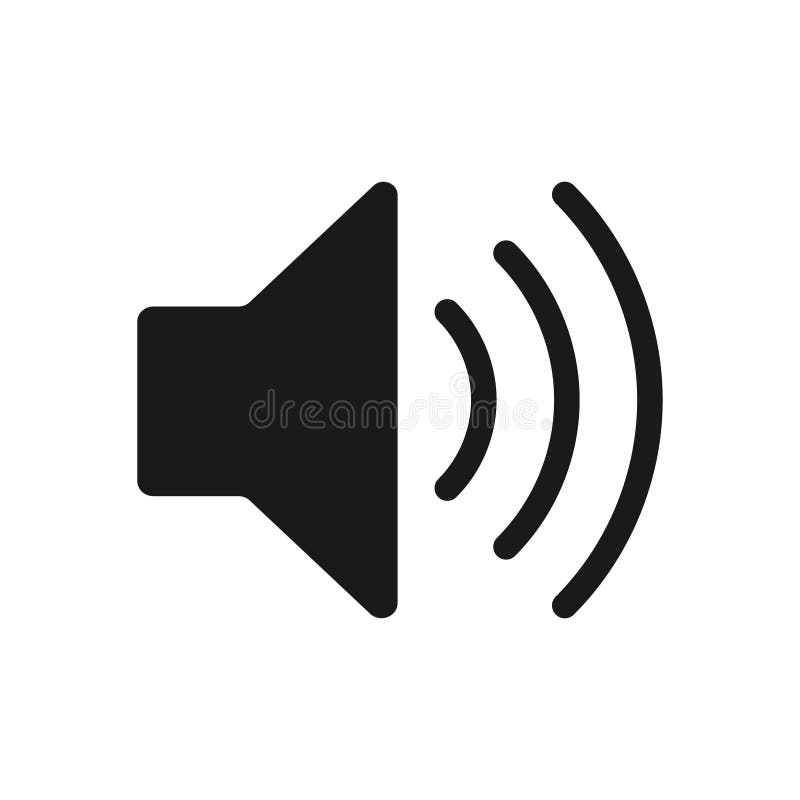 Speaker Audio Vector Icon Set. Volume Voice Control on Off Mute Symbol ...