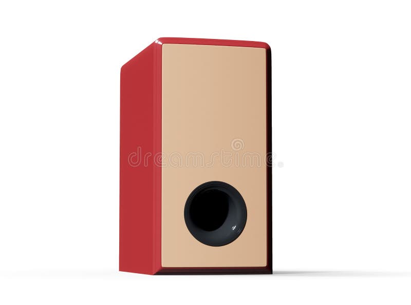 Speaker Audio Loud Music for Rock and Disco, Front View. 3D Rendering ...