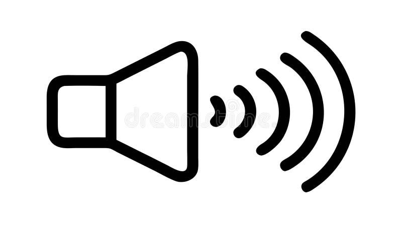 Speaker Audio Volume Sound Outline Icon, Vector Design Generative AI ...