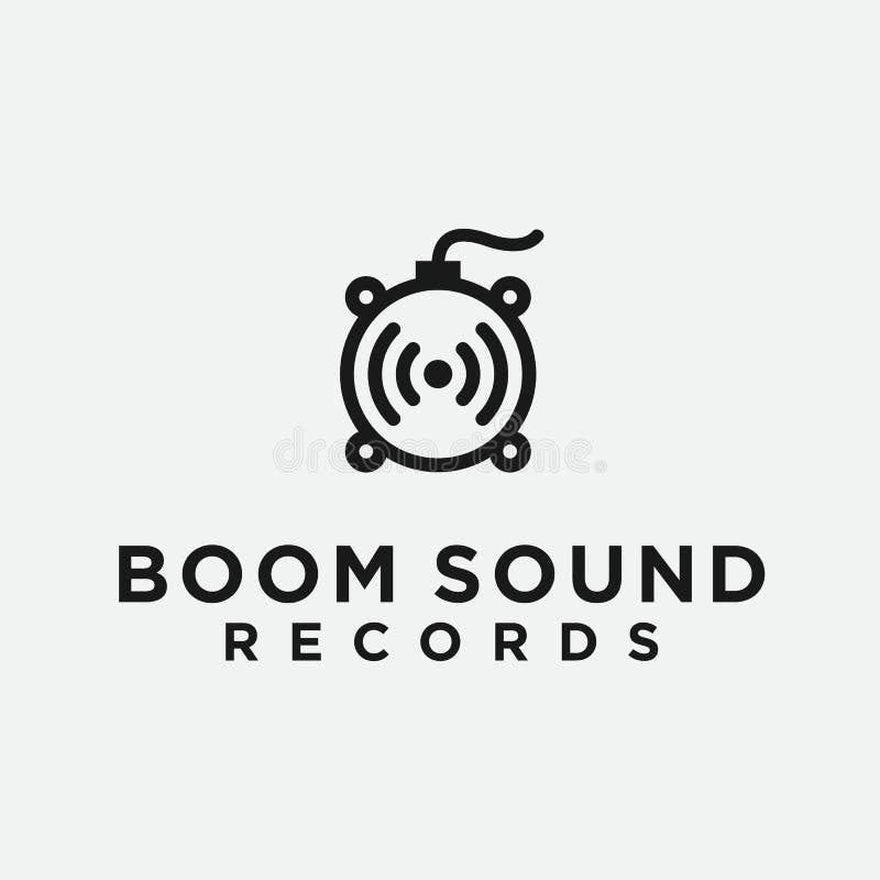 Speaker Boom Logo or Sound Icon Stock Vector - Illustration of cartoon ...