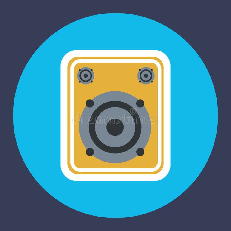 Speaker Box. Vector Illustration Decorative Design Stock Vector ...