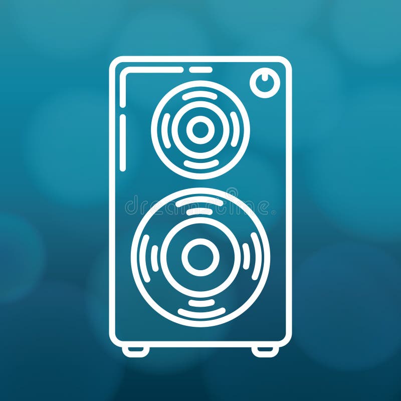 Speaker Box. Vector Illustration Decorative Design Stock Vector ...