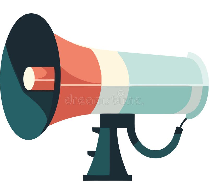Speaker Broadcasting Announcement with Megaph Stock Vector ...