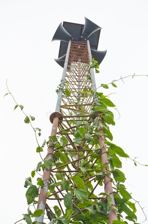 Speaker Broadcasting Towers Stock Photo - Image of emit, electric ...