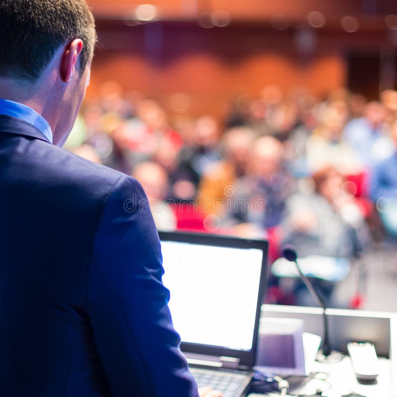 Speaker at Business Conference and Presentation. Stock Image - Image of ...