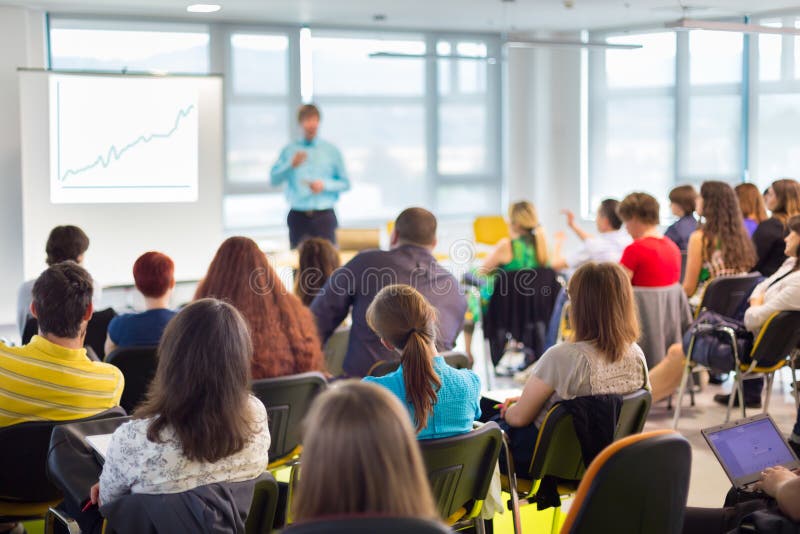 Speaker at Business Convention and Presentation. Editorial Stock Image ...