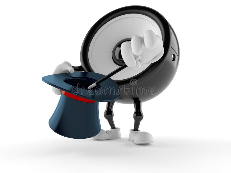 Music Audio Speaker Character Stock Vector - Illustration of mascot ...