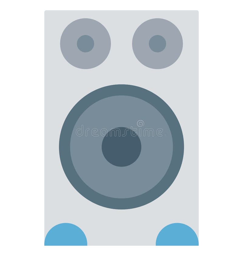 Speaker Color Vector Isolated Icon Editable Stock Vector - Illustration ...