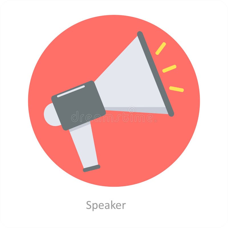 Speaker stock vector. Illustration of speaker, vector - 264950990