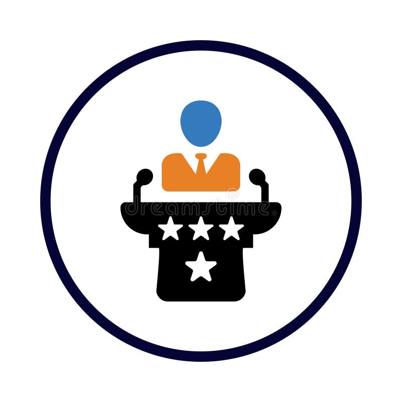 Speaker, Conference, Speech, Business Speaker Icon Stock Vector ...