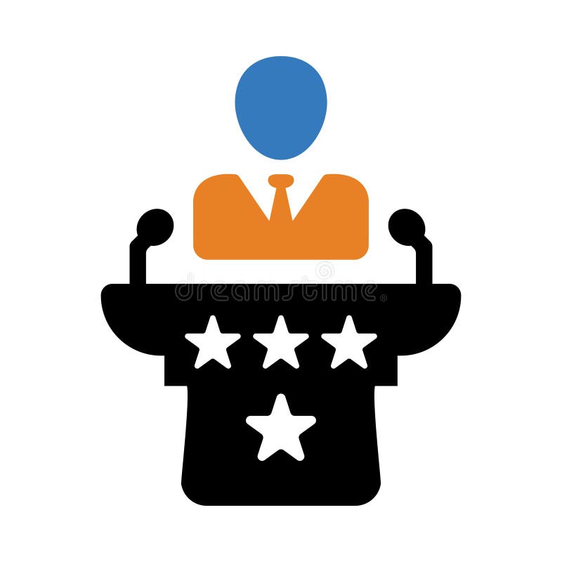 Speaker, Conference, Speech, Business Speaker Icon Stock Vector ...