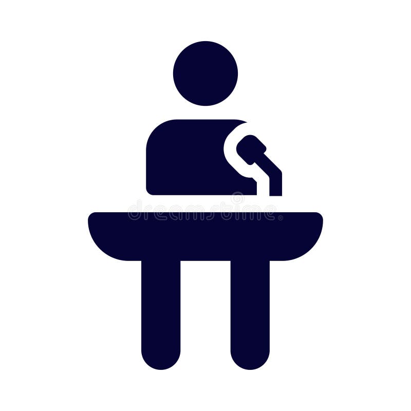 Speaker, Conference, Speech, Business Speaker Icon Stock Vector ...