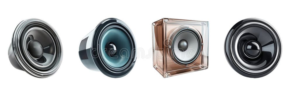 Speaker Design Variations Set. Audio Technology and Sound Engineering ...