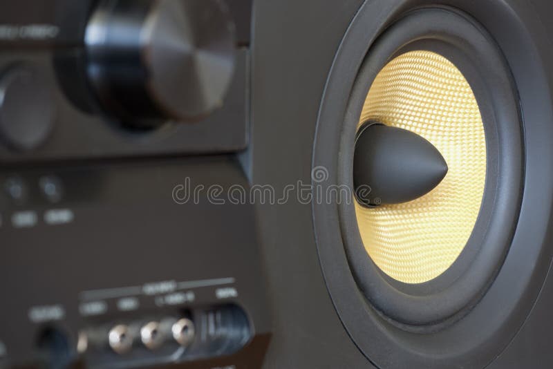 Speaker Diffusers Concept Loud Music Stock Image - Image of record ...