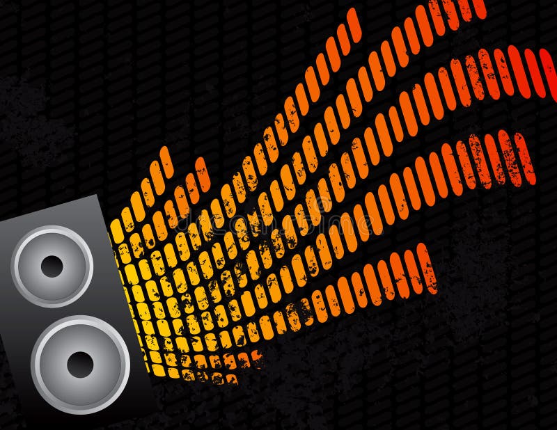 Music Equalizer Background stock vector. Illustration of orange - 3530077