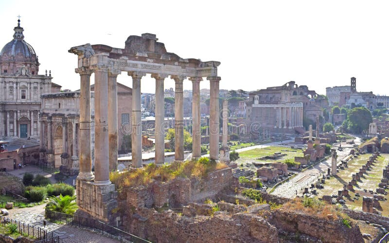 Speaker Forum, Roman Forum in Rome Stock Image - Image of construction ...