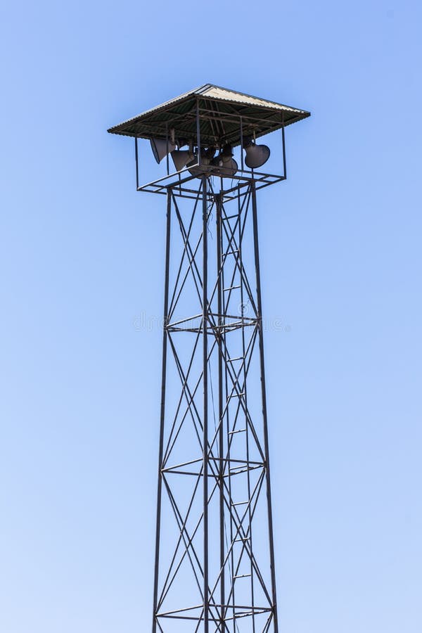 Speaker on High Tower, Thailand Asia Stock Photo - Image of shout ...