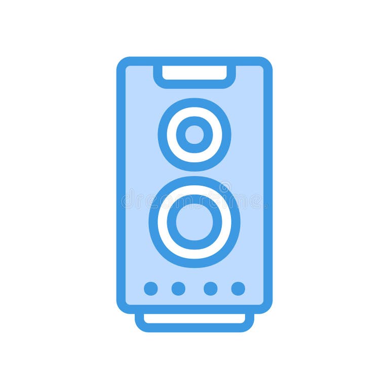 Speaker Icon in Blue Style about Multimedia for Any Projects Stock ...