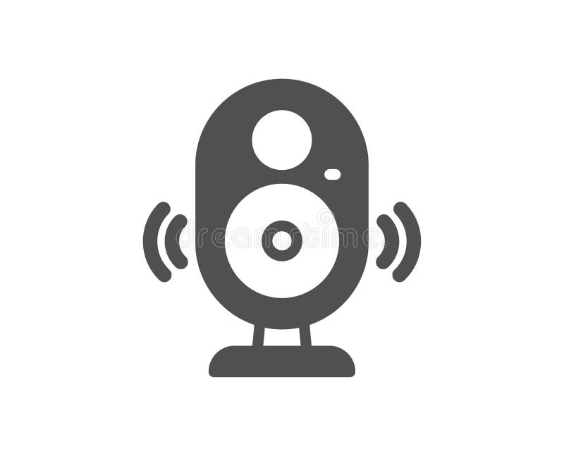 Speaker Icon. Computer Component Sign. Sound Symbol. Vector Stock ...