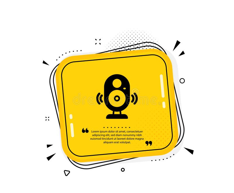 Speaker Icon. Computer Component Sign. Sound Symbol. Vector Stock ...