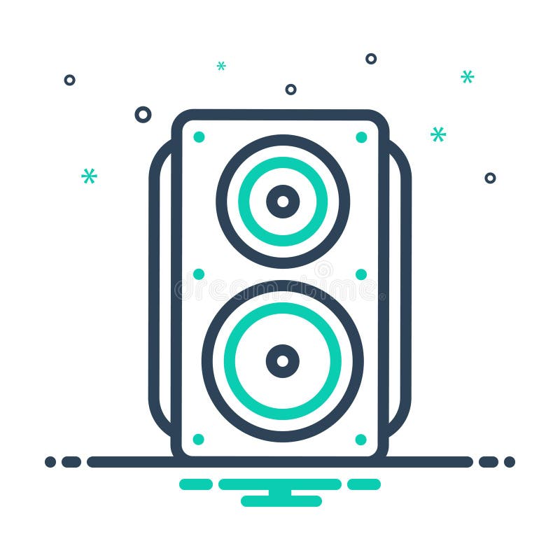 Mix Icon for Speaker, Music and Sound Stock Vector - Illustration of ...
