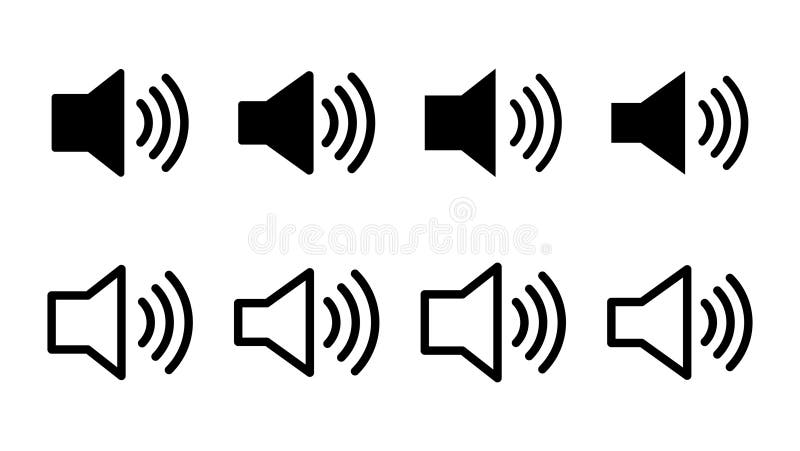 Speaker Icon . Volume Icon Vector. Loudspeaker Icon Vector. Sound ...