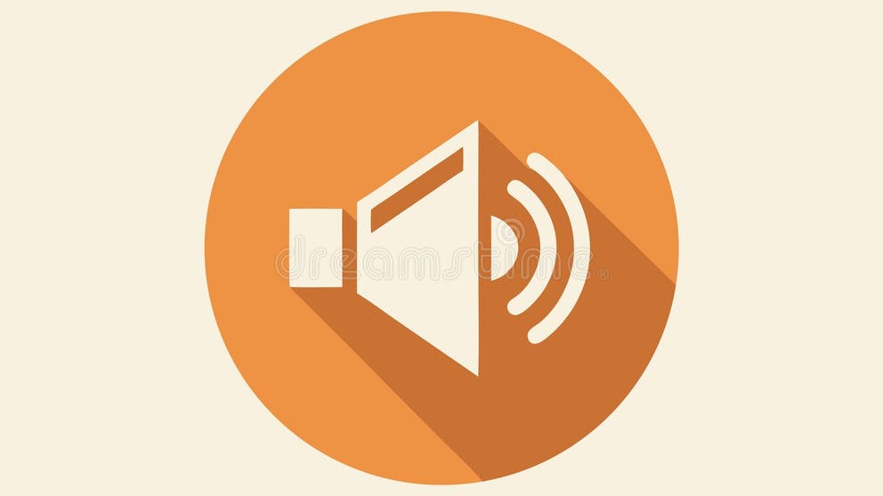 Speaker Icon with Sound Waves for Audio Output, Vector Design ...