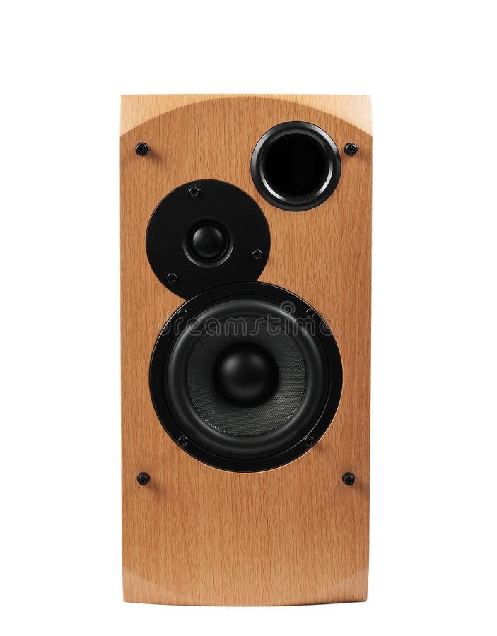 Speaker on White Background Stock Image - Image of abstract, circle ...