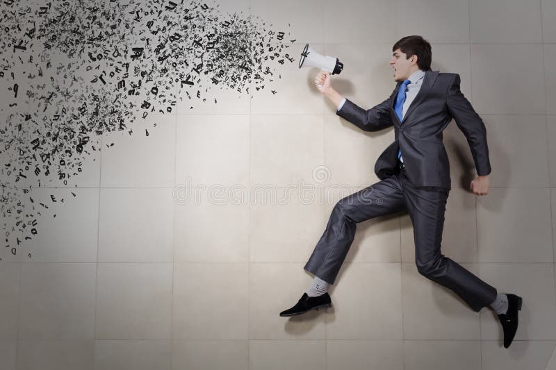 Speaker man stock image. Image of action, concept, competition - 43113233