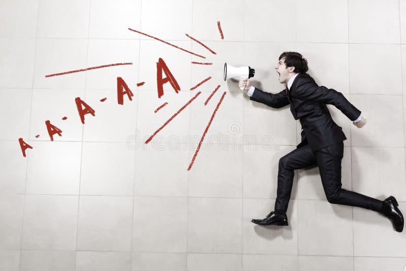 Speaker man stock photo. Image of announce, motion, head - 43176314