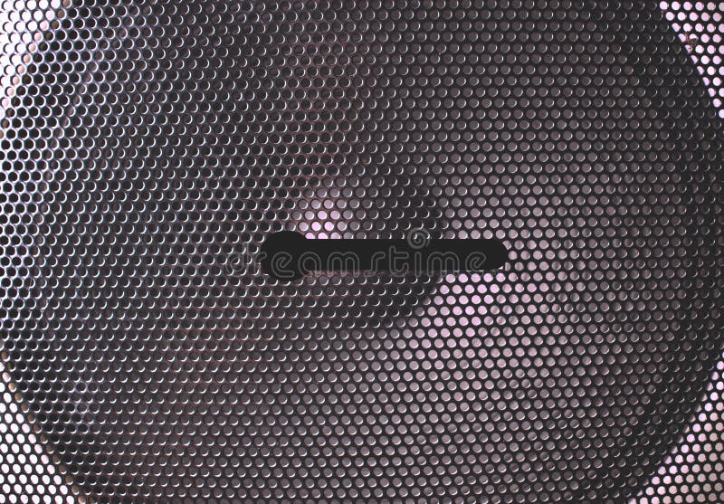 Speaker from an MP3 Player Close-up with a Place for the Label of the ...