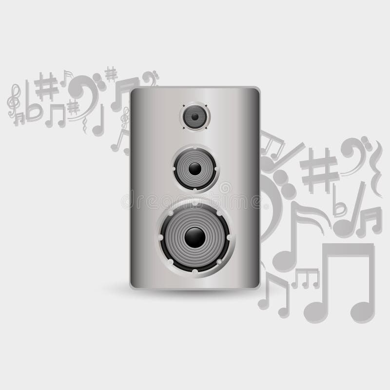 Speaker music sound stock vector. Illustration of sign - 79884810