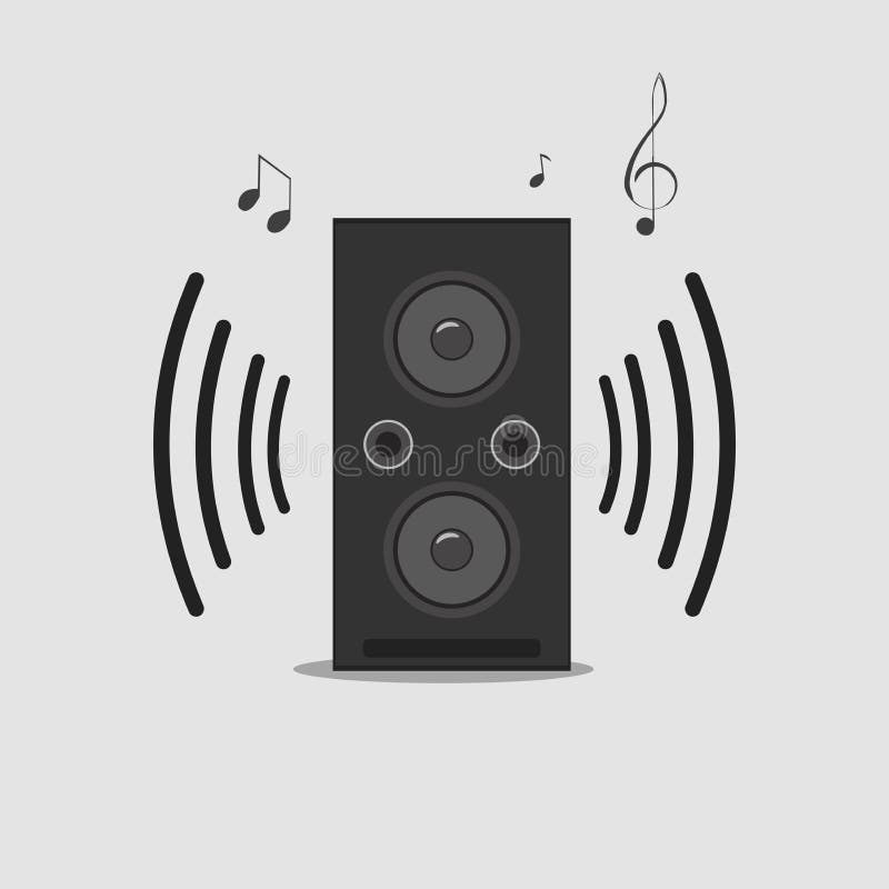 Speaker Music Sound System Flat Design Vector Simple Stock Vector ...