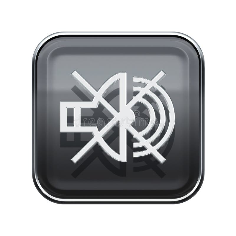 Glass Sound Volume Speaker Button Icon Isolated White Background Stock Photos - Free & Royalty ...