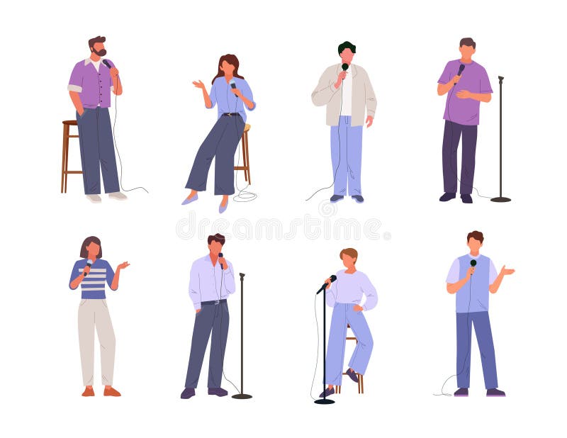 Speaker Orator Characters. Public Speech Concept Characters Collection ...