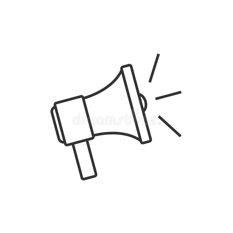 Speaker outline icon stock illustration. Illustration of icon - 119028452