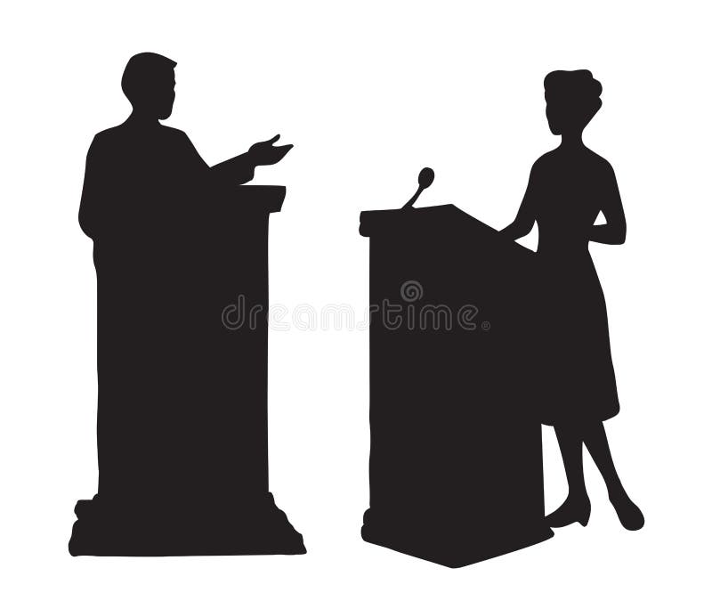 Speaker Podium Drawing Stock Illustrations – 879 Speaker Podium Drawing ...